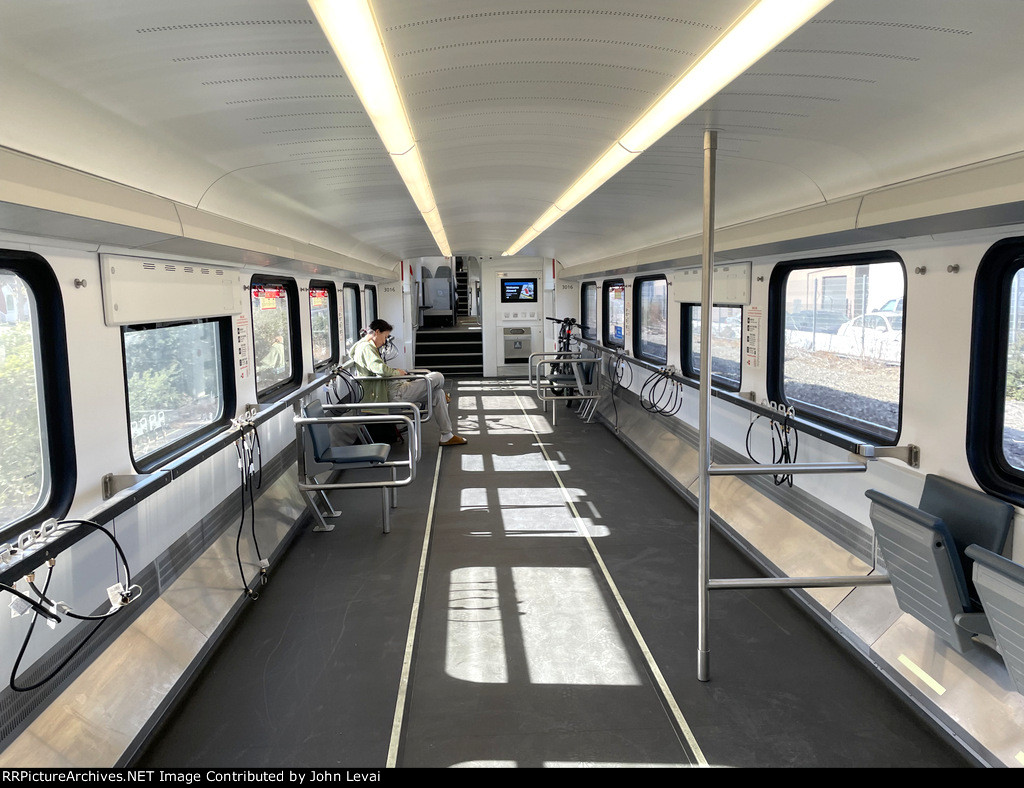 Some more interiors of the Caltrain Stadler KISS MU Cars, including the ...